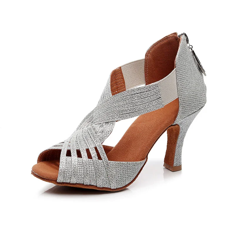 Women Rhinestone Ballroom Dance Shoes - Missacc